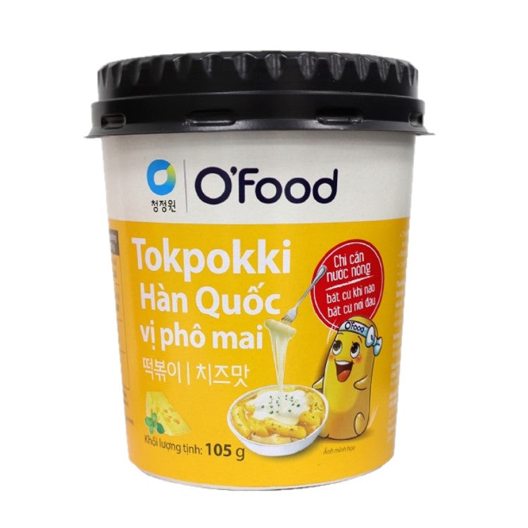 [Chungjunone] OFood Cup Tteokbokki 105g Cheese (Box of 24) – Budget Box