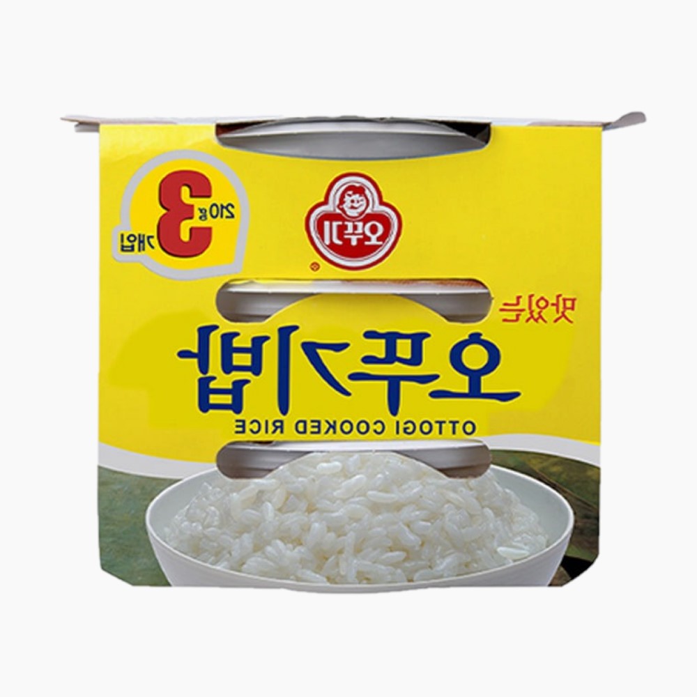 [Ottogi] Cooked Rice 210g*3 (Box of 6) – Budget Box