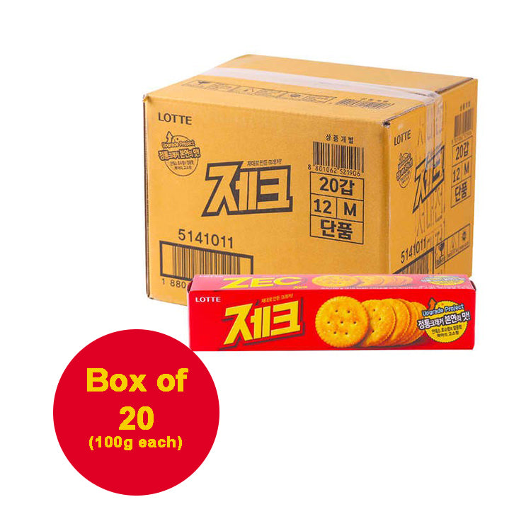 [Lotte] Zec Salt Biscuit 100g (Box of 20) – Budget Box