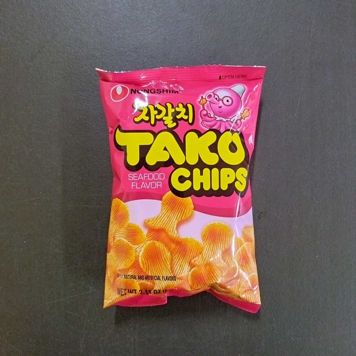 [Nongshim] Tako Chips Octopus-flavored Chips 60g – Budget Box