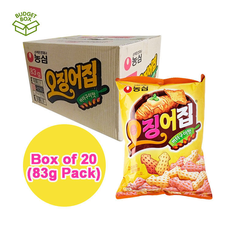 [Nongshim] Ojingeo Jip Cuttlefish Snack (Box of 20) – Budget Box