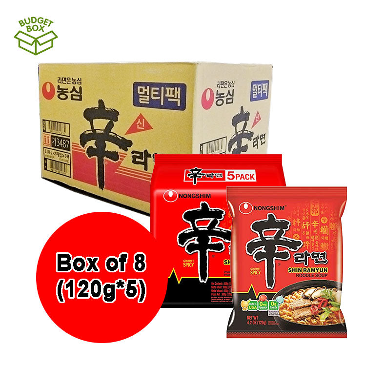 [Nongshim] Shin Ramyun Multi (Box of 8) – Budget Box